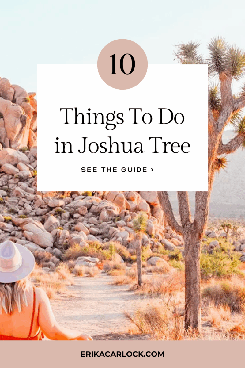 10 Fun Things to Do in Joshua Tree, California | Erika Carlock Blog
